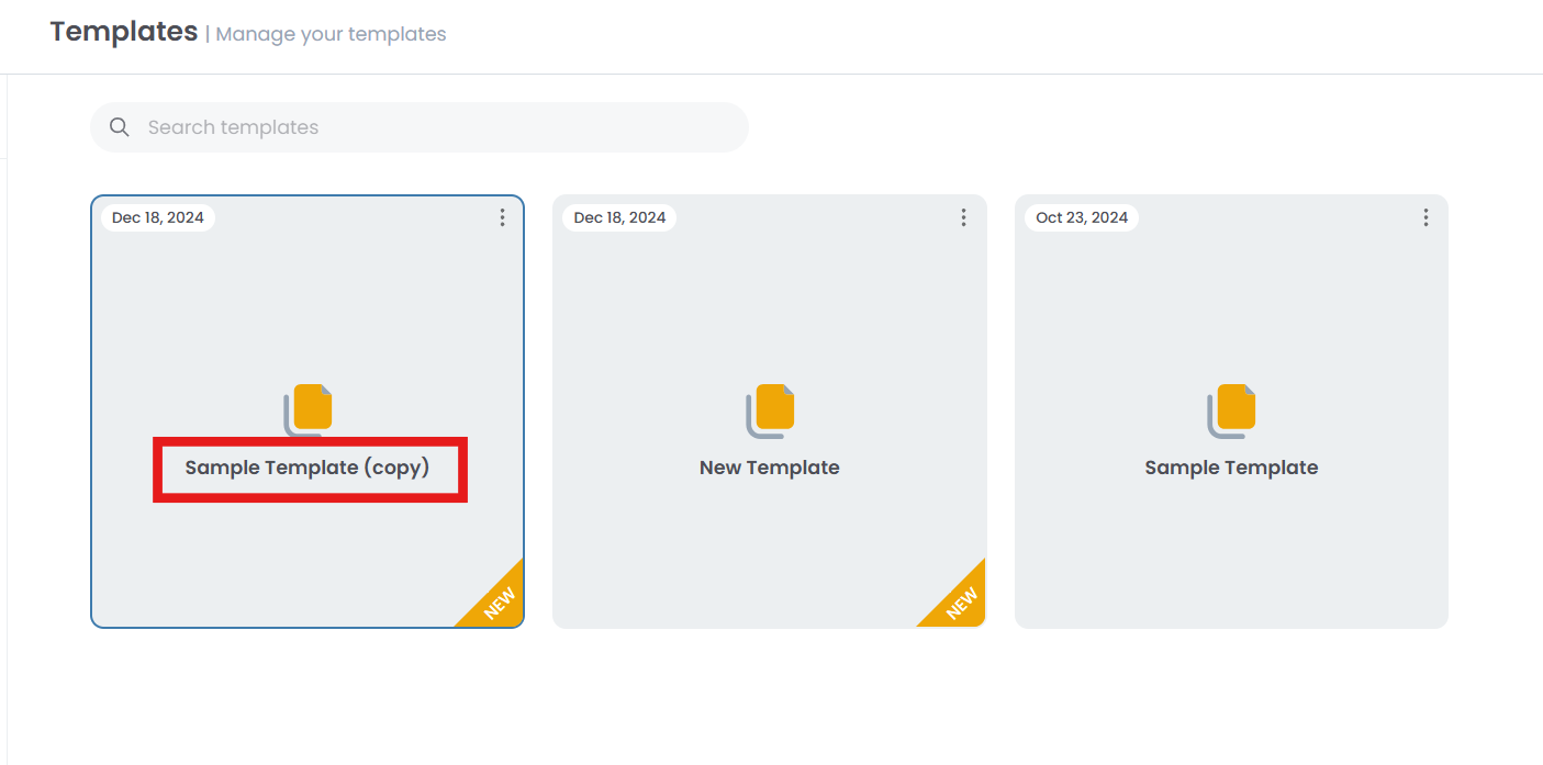 Edit, Rename, Duplicate, or Delete a Template - Fileinvite for Lending Help